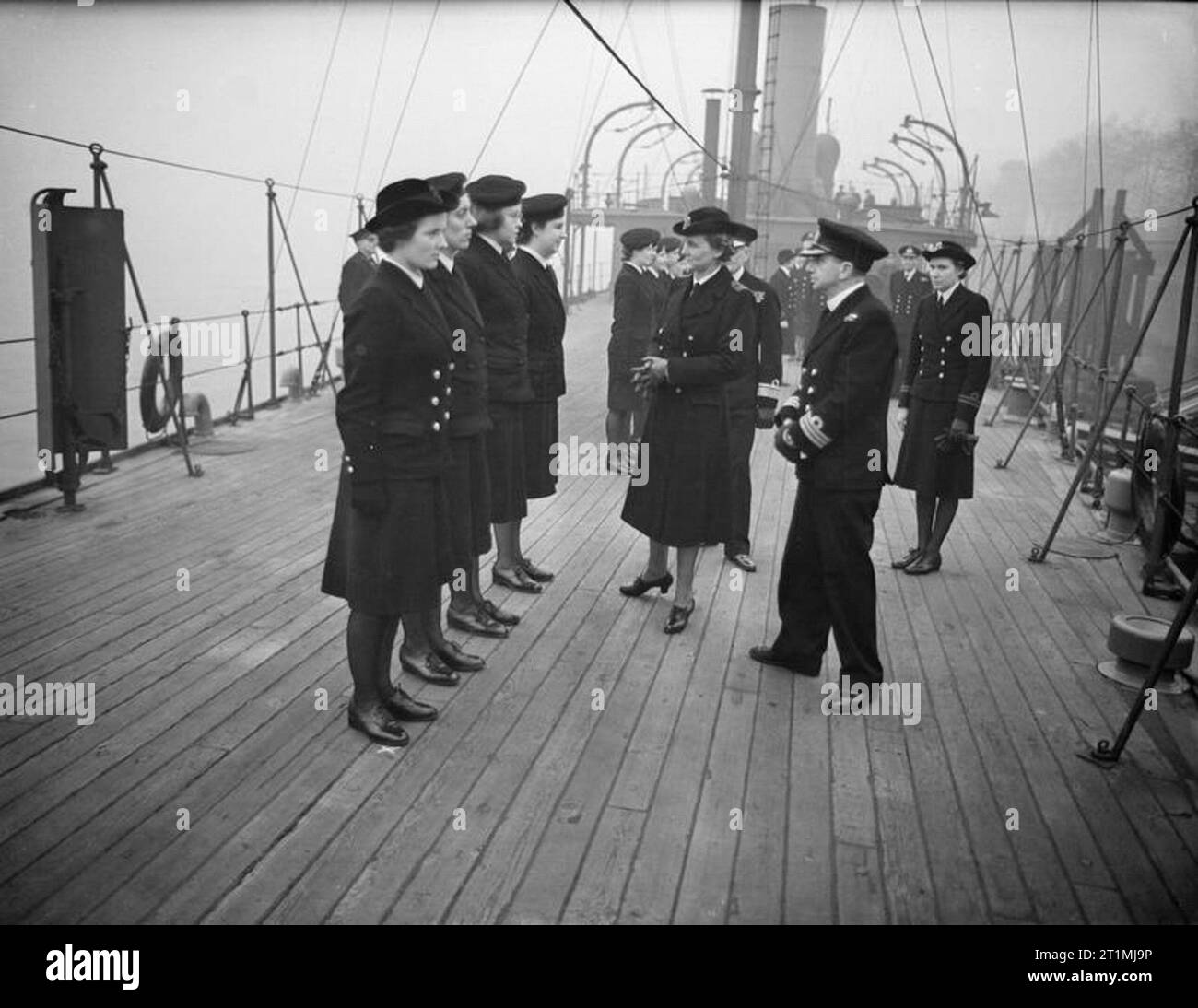 The Duchess of Kent Visits HMS President. 15 March 1943, Wearing the ...