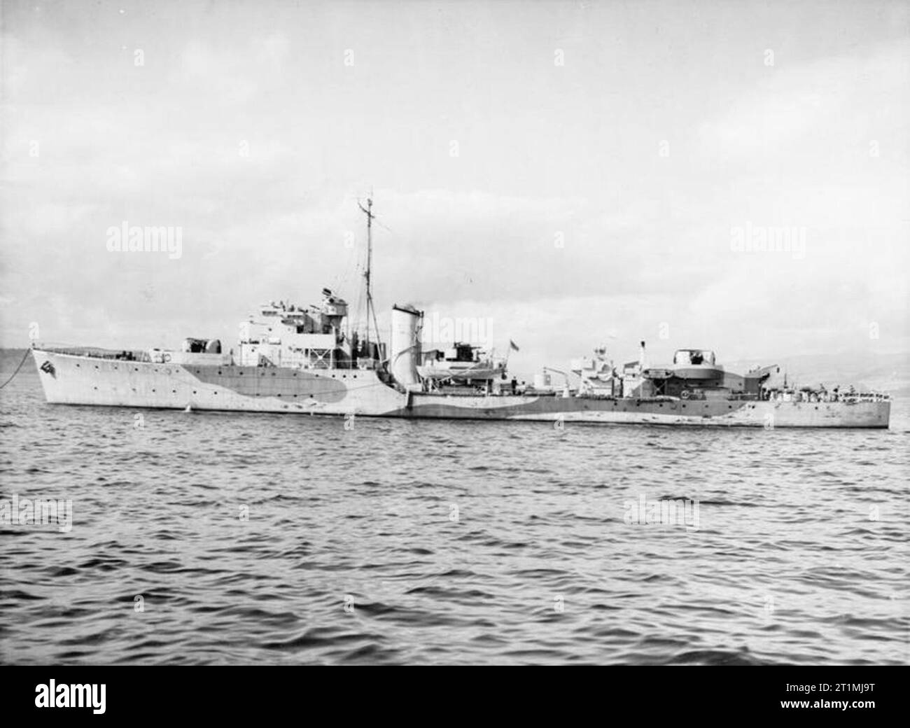 The British Hunt Class Destroyer HMS Tanatside Stock Photo - Alamy