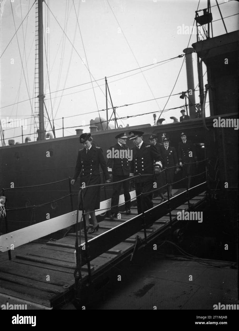 The Duchess of Kent Visits HMS President. 15 March 1943, Wearing the ...