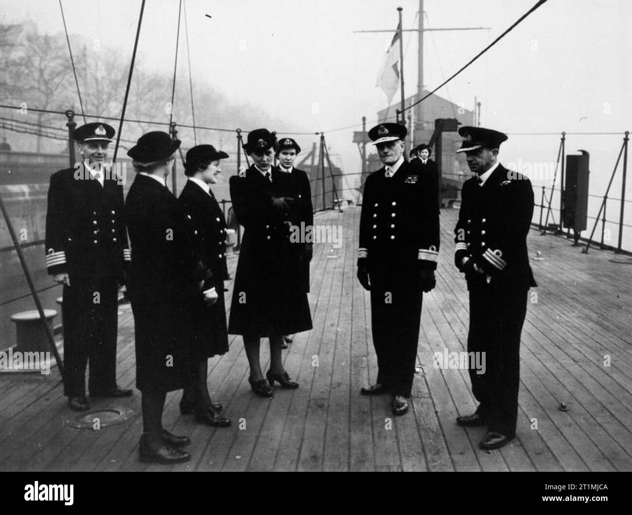 The Duchess of Kent Visits HMS President. 15 March 1943, Wearing the ...