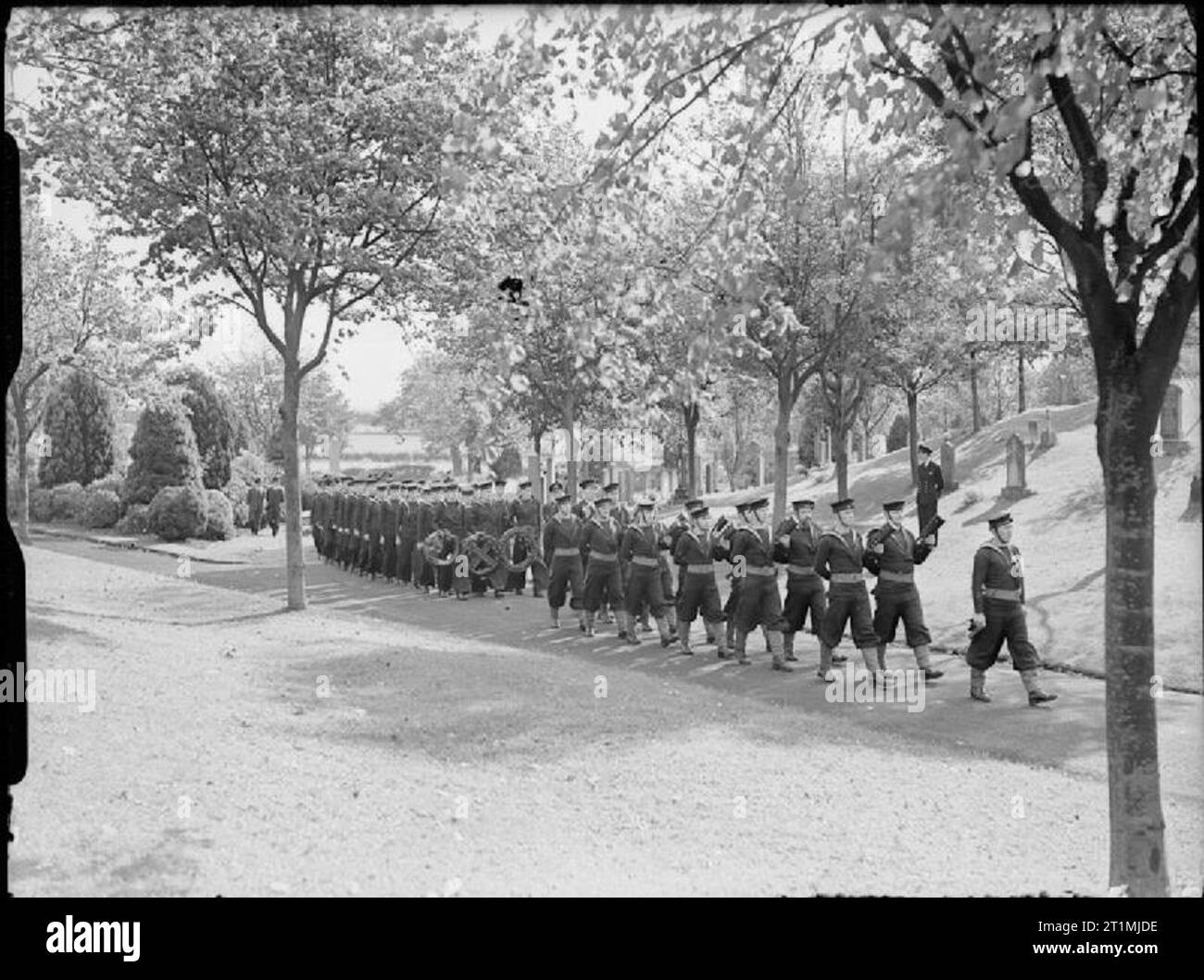 The Royal Navy during the Second World War The firing party from HMS ...