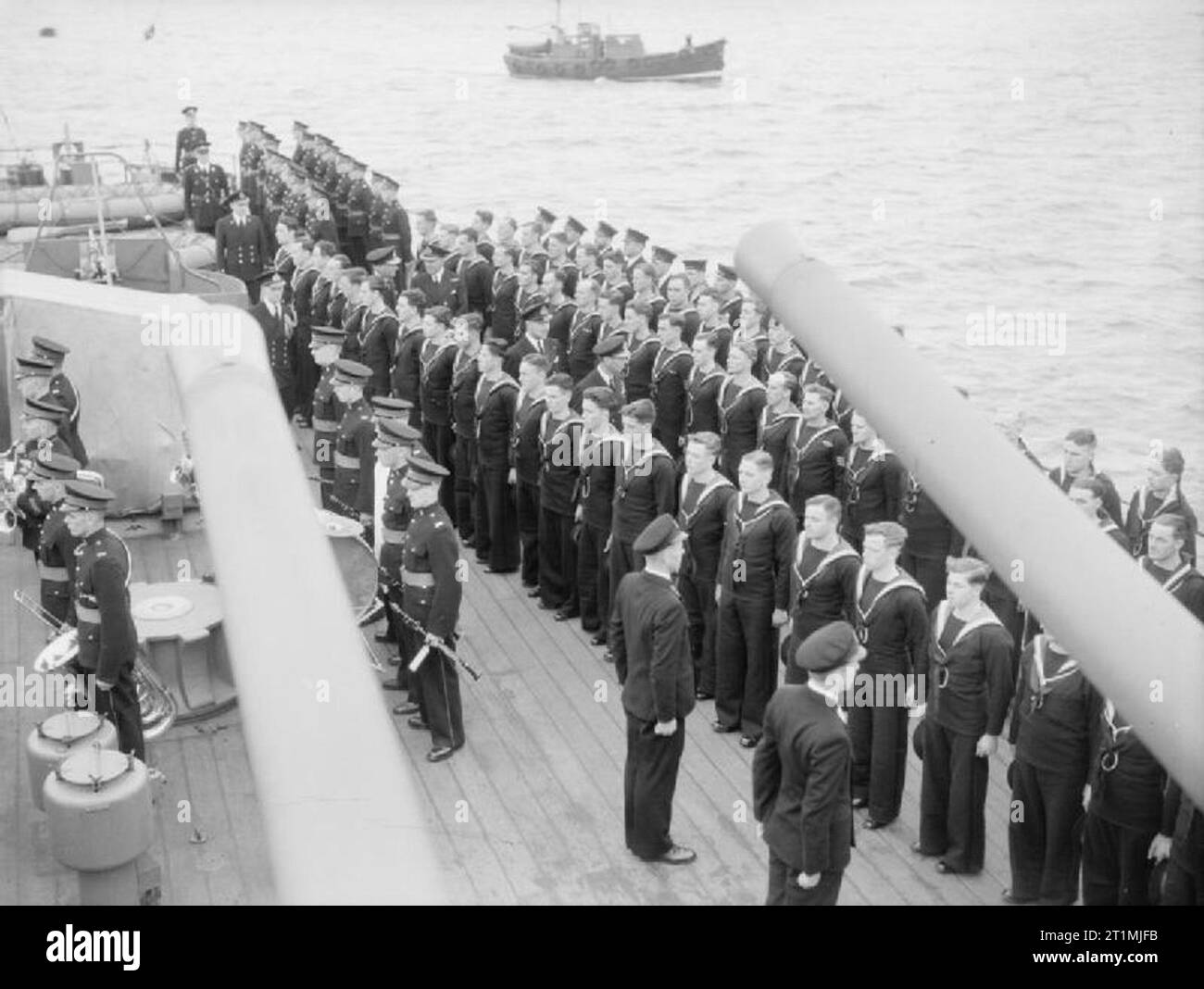 The King Visits the Home Fleet. 6 June 1942, on Board Ships of the Home ...