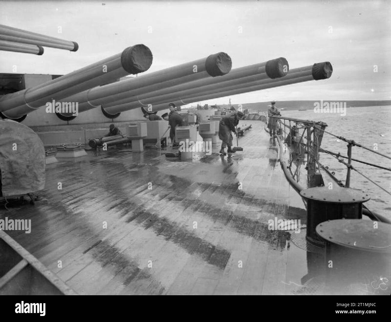 The Royal Navy during the Second World War The quadruple 14 inch gun ...