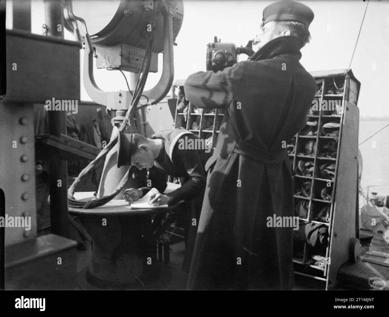 The Royal Navy during the Second World War Signal ratings seen on the ...