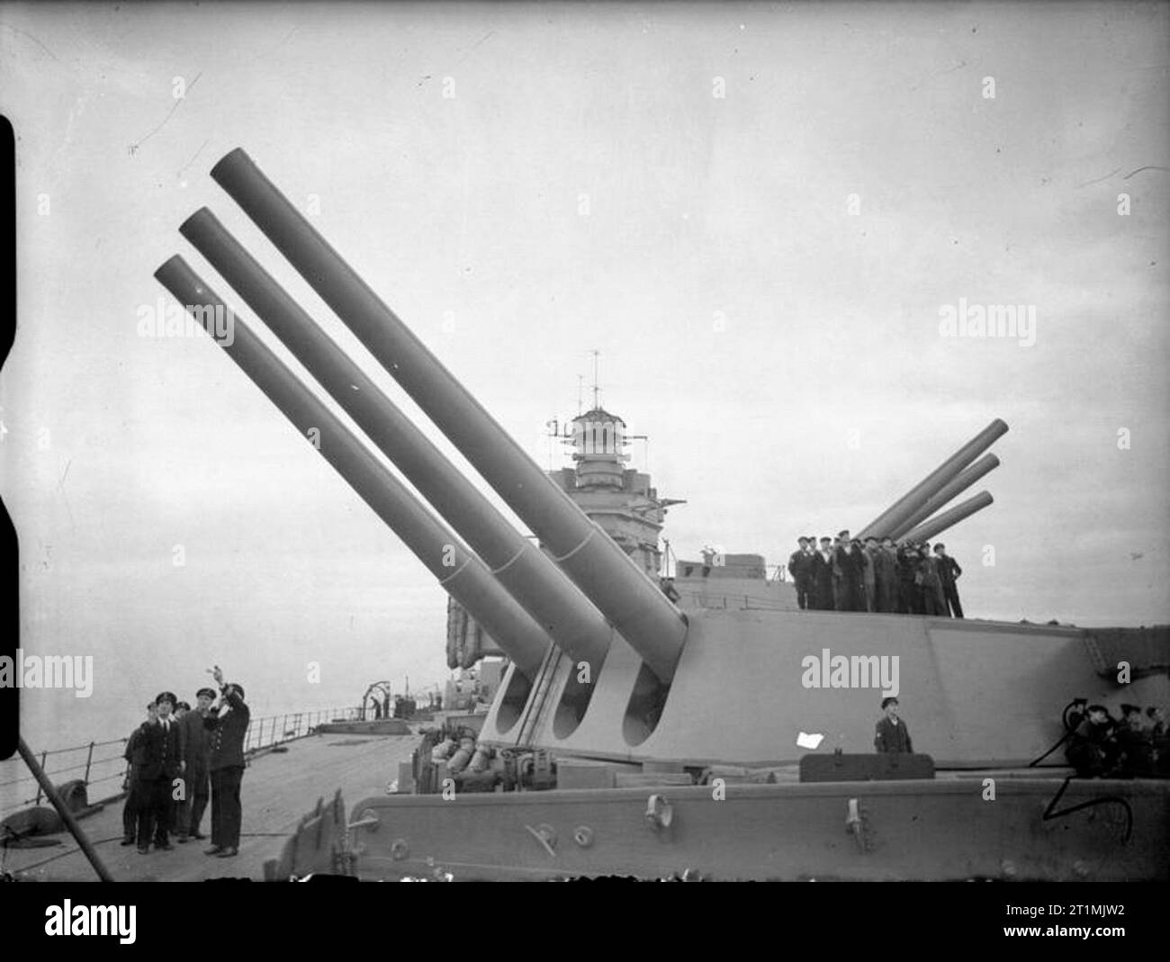 The Royal Navy during the Second World War On board HMS RODNEY a group ...