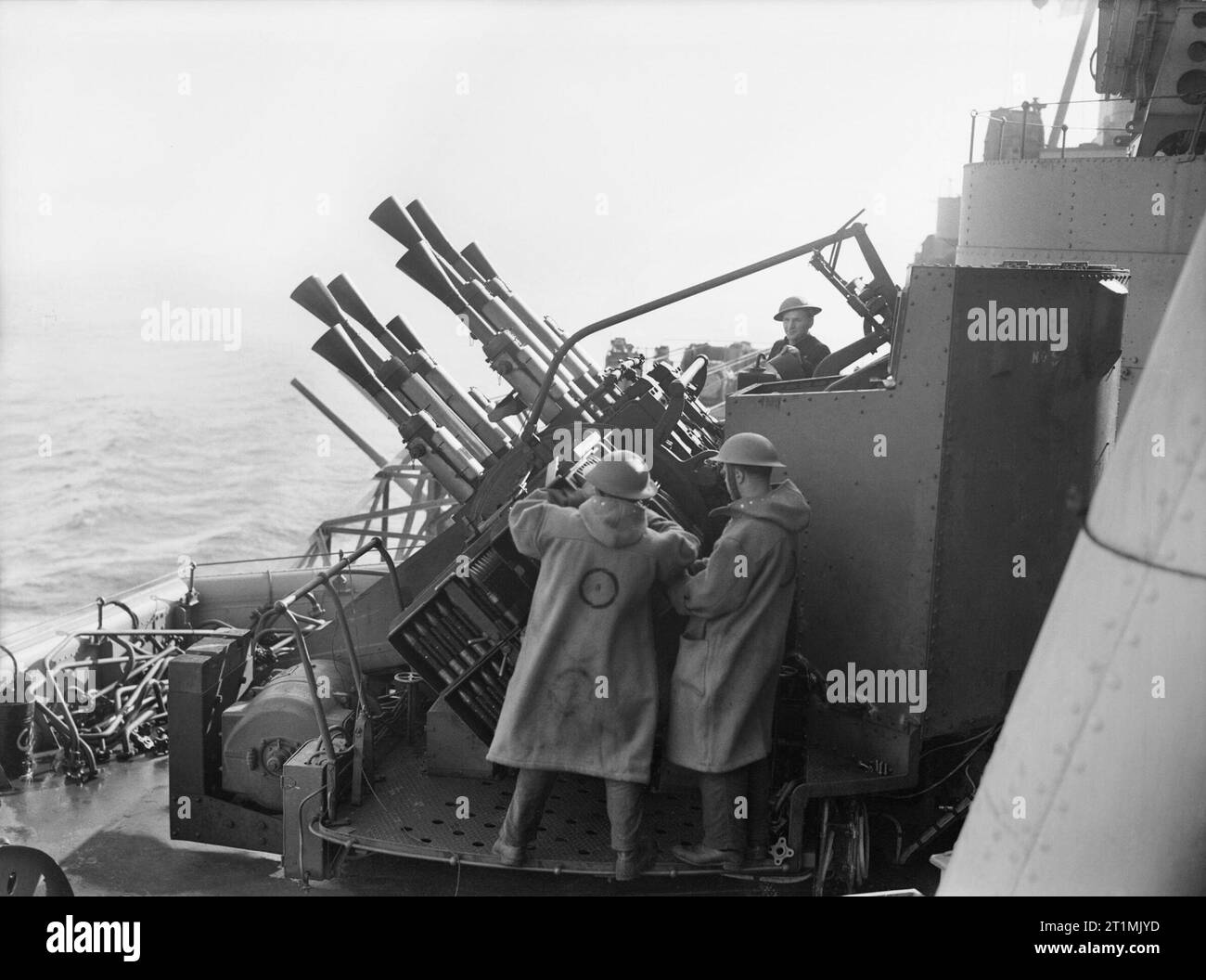 The Royal Navy during the Second World War A gun crew at one of the ...