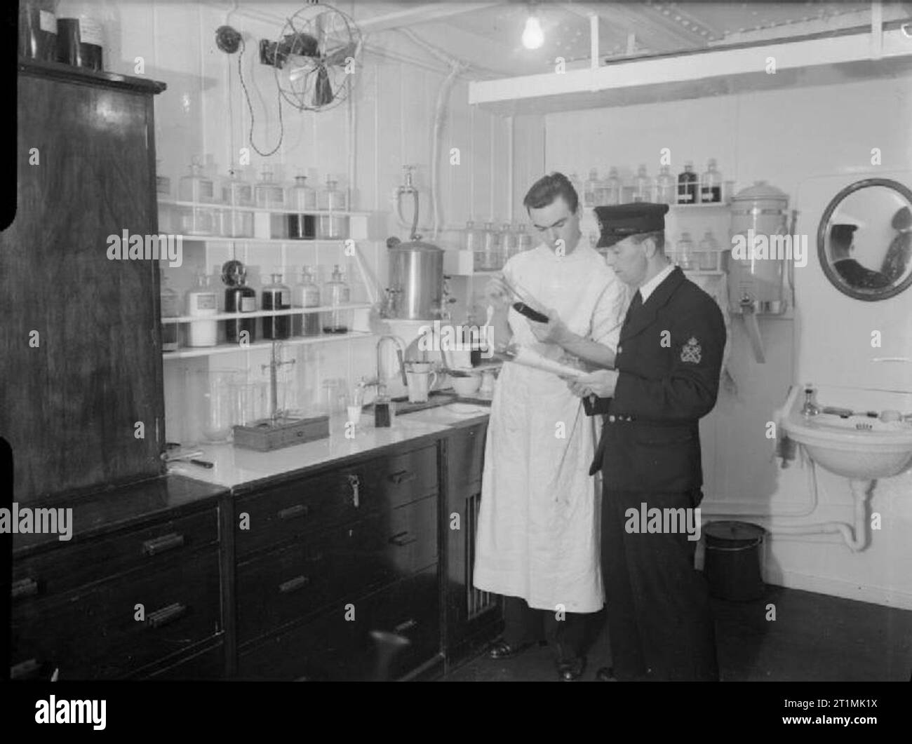 The Royal Navy during the Second World War Medicine being counter ...