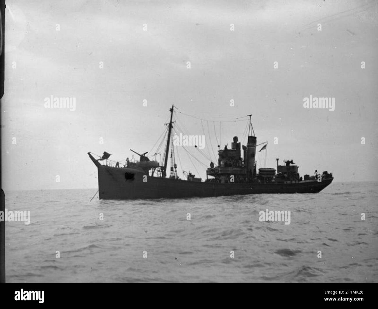 The Royal Navy during the Second World War HM Trawler LOVANIA, at ...