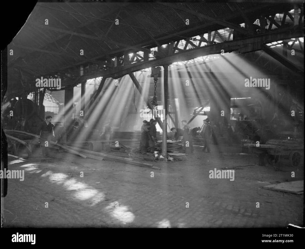 The Royal Navy during the Second World War Partially illuminated by ...