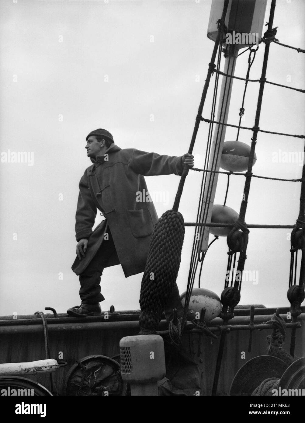 The Royal Navy during the Second World War A lookout on board a ...