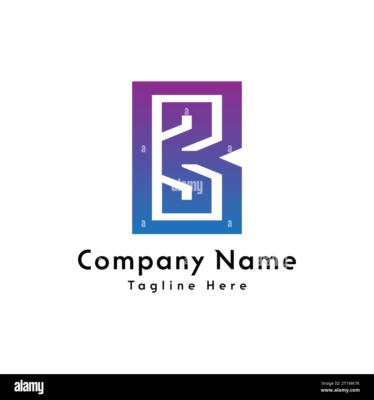 B logo design templates hi-res stock photography and images - Alamy
