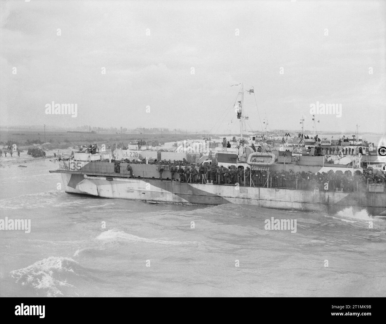 D-day - Allied Forces during the Invasion of Normandy 6 June 1944 LCI(L ...
