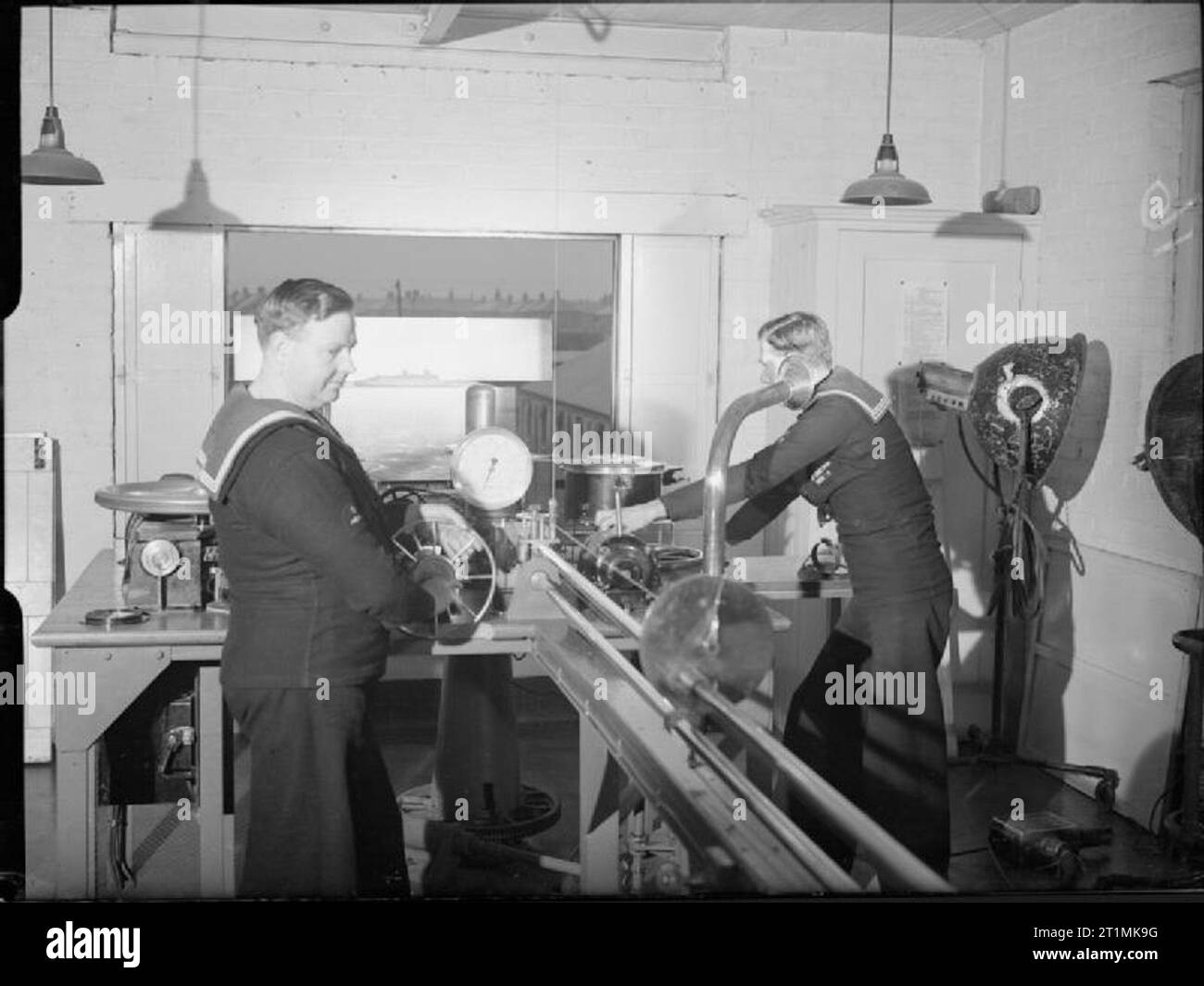 The Royal Navy during the Second World War Royal Navy ratings use the ...