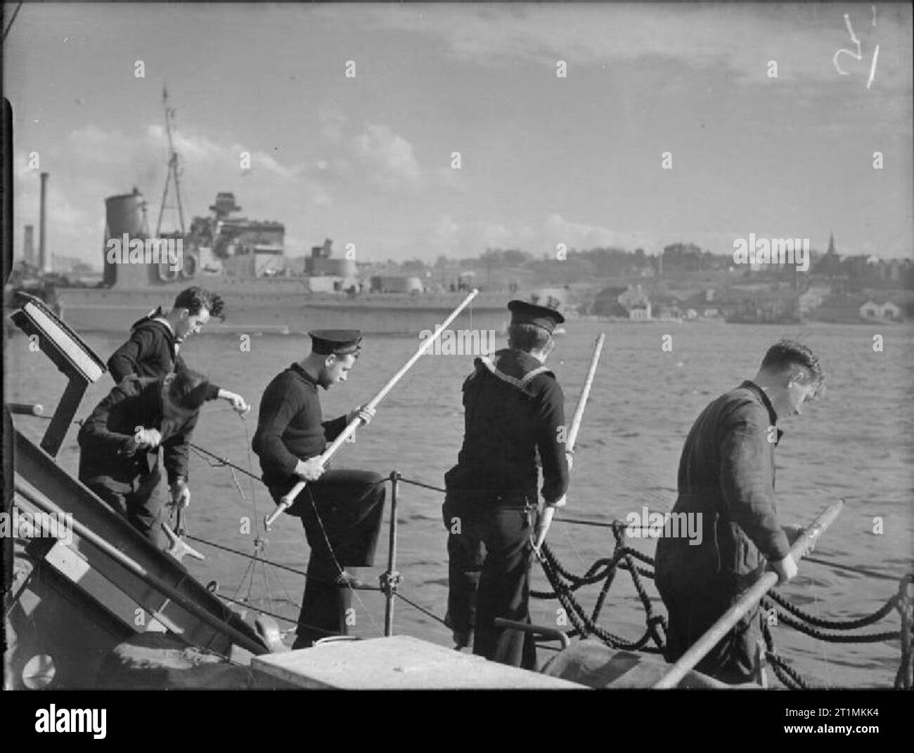 The Royal Navy during the Second World War Sailors during a short ...
