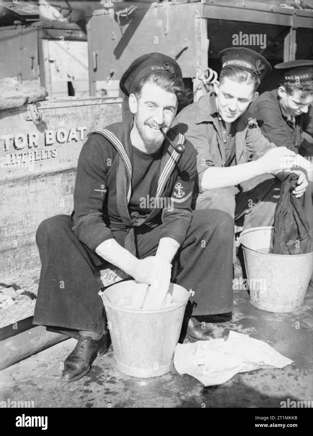 Daily Life on Board HMS Vanity, October 1940 A Leading Seaman, with ...