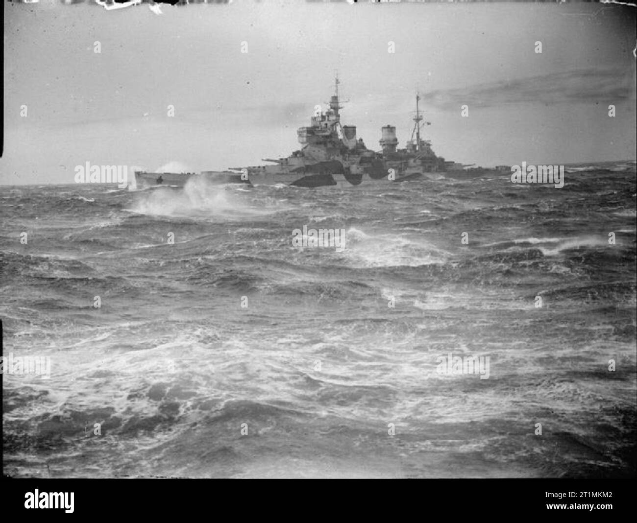 The Royal Navy during the Second World War HMS HOWE on Atlantic patrol ...