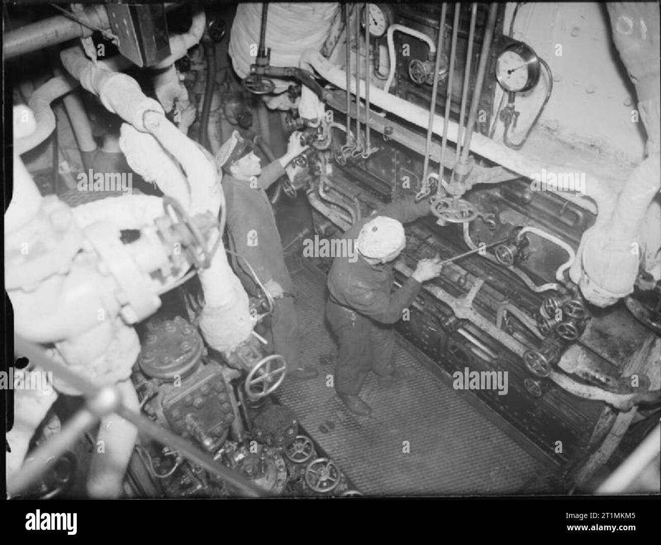 The Royal Navy during the Second World War The Boiler Room on board HMS ...