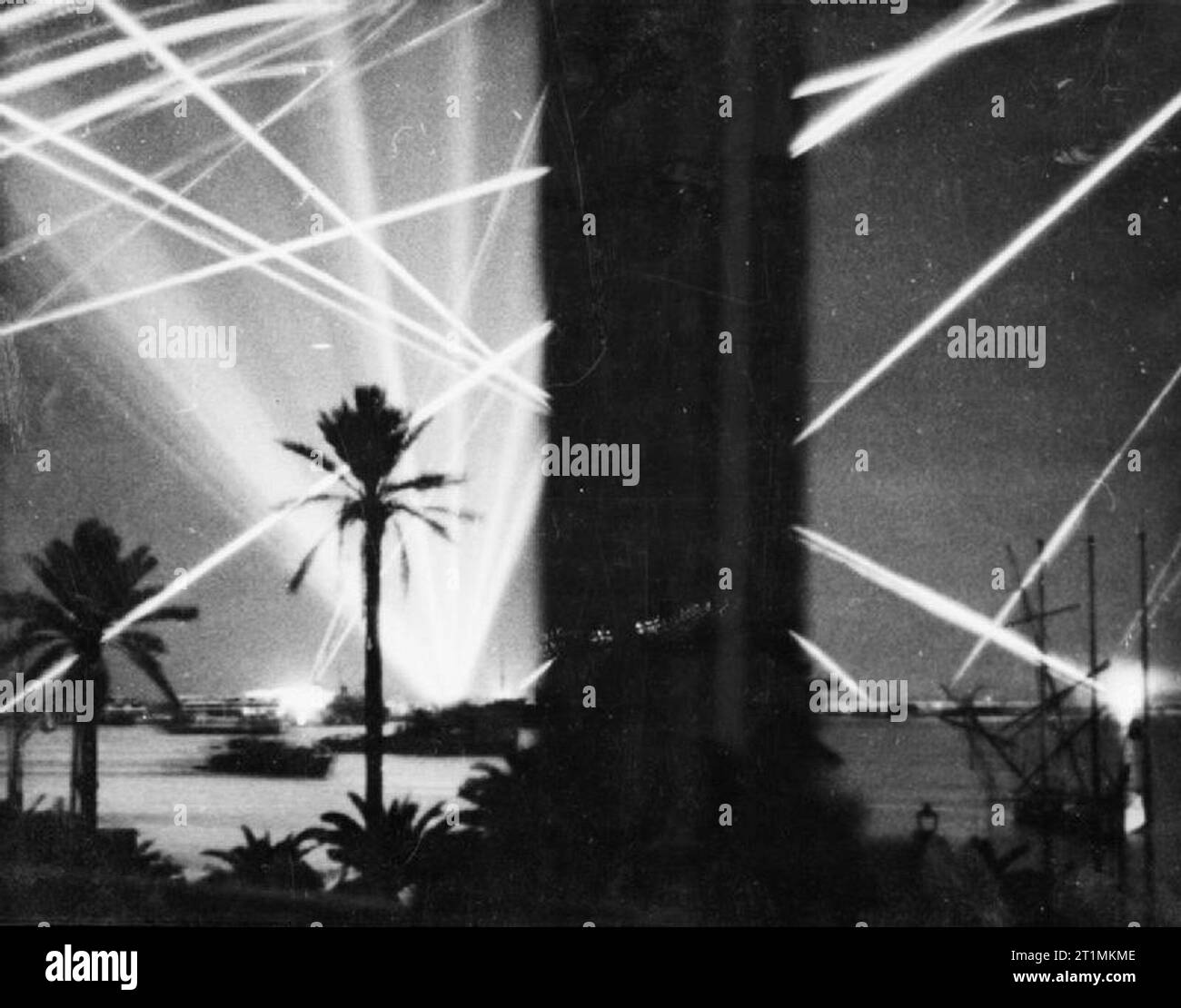 The Royal Navy during the Second World War Night time in Tripoli during ...