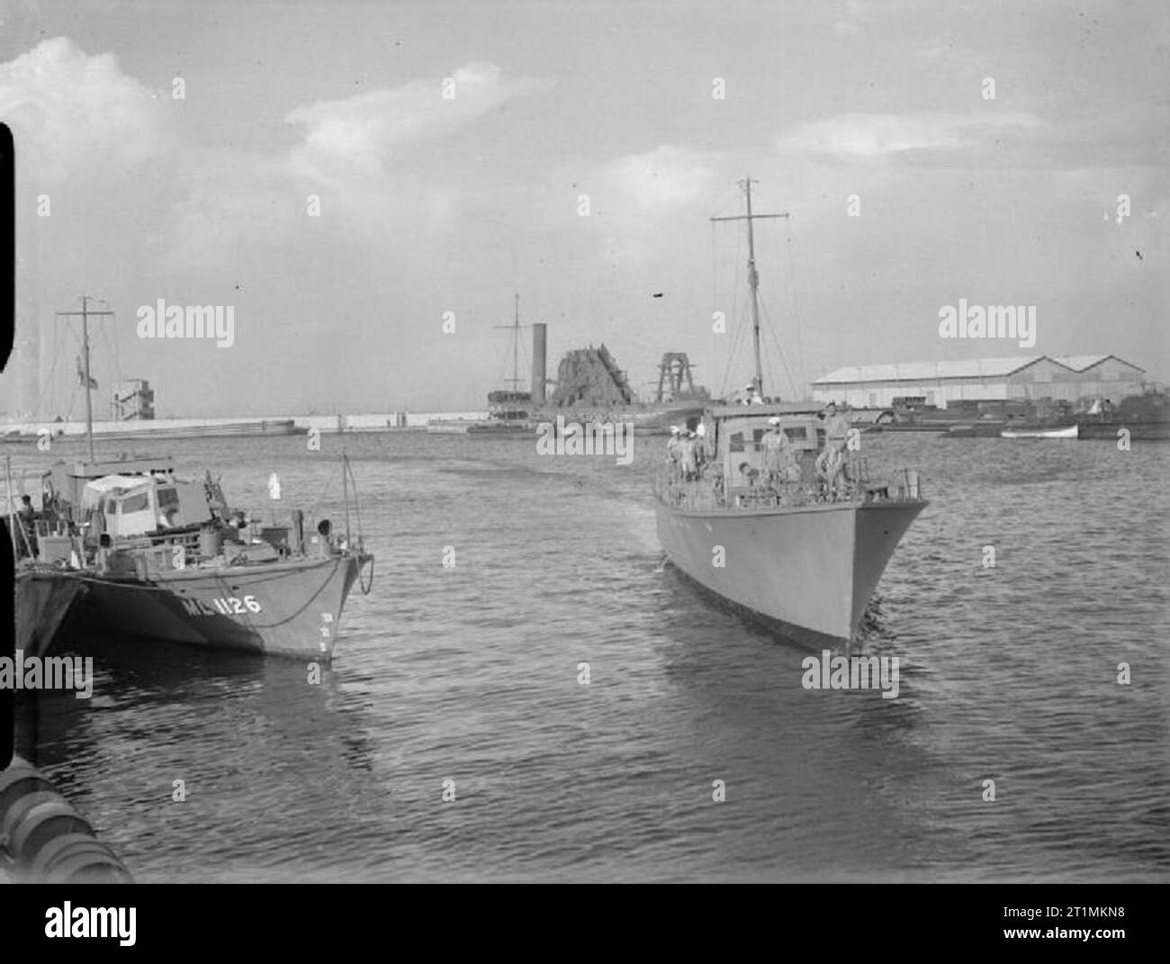 Fairmile motor launch Black and White Stock Photos & Images - Alamy