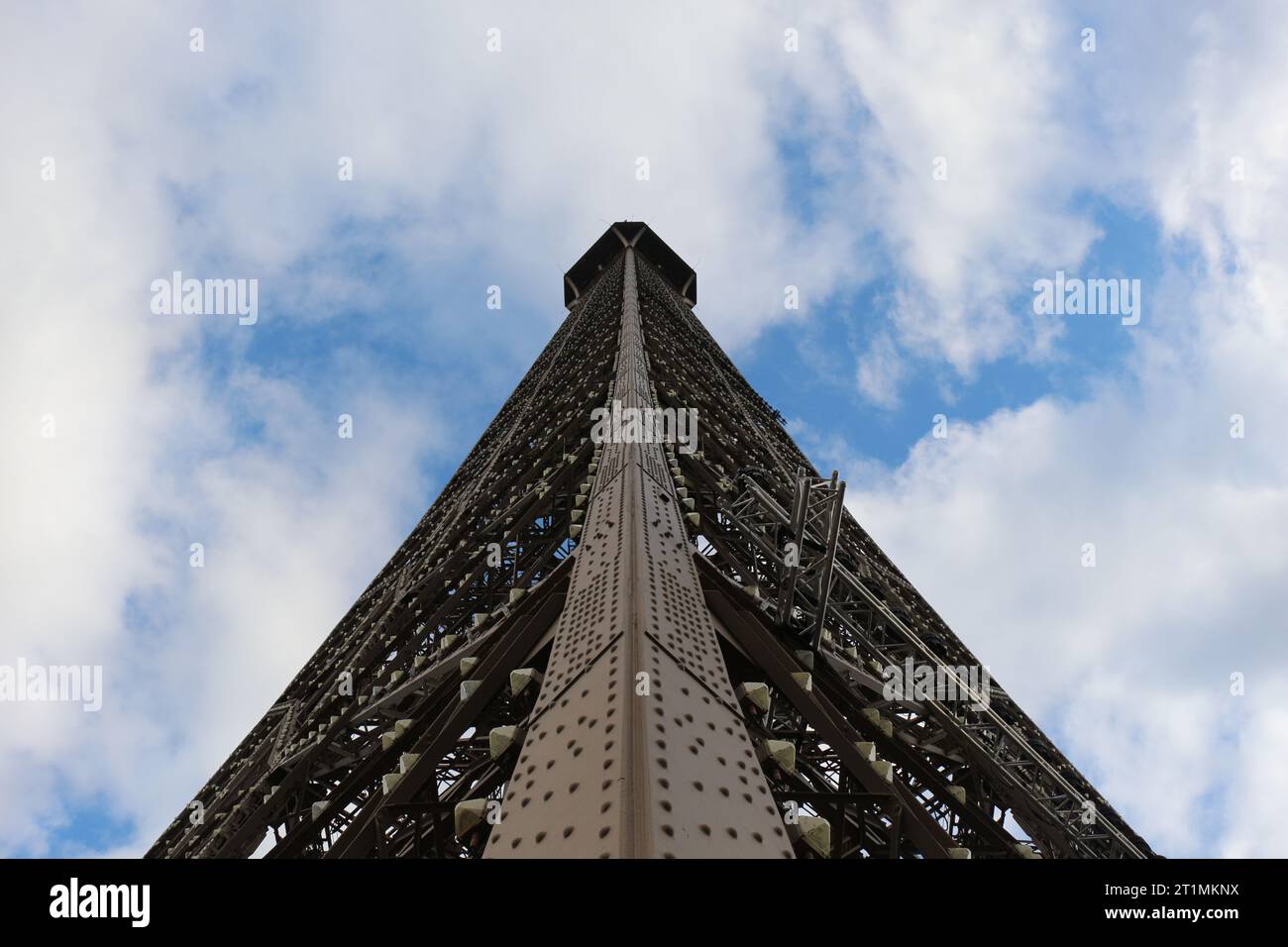 Close-up view of eiffel tower showcasing its architecture and built-up ...