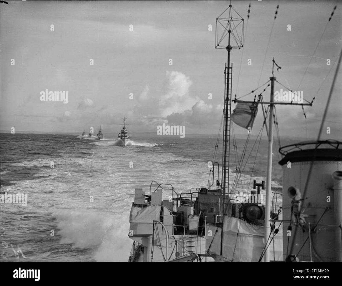 Destroyers at Sea. 3 February 1943, on Board the Destroyer Leader HMS ...