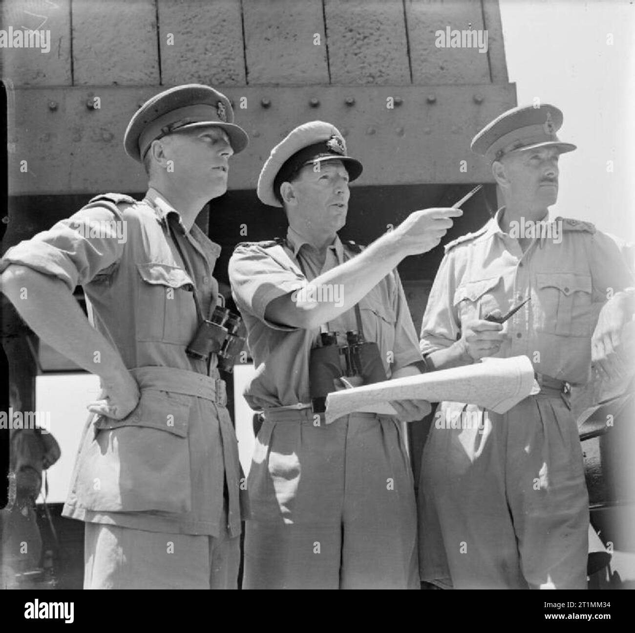 The Royal Navy during the Second World War Left to right: Brigadier R H ...