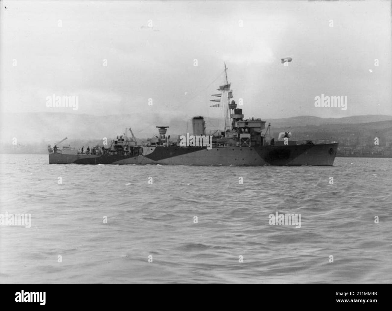 The Royal Navy during the Second World War HMS HYDRA in coastal waters ...