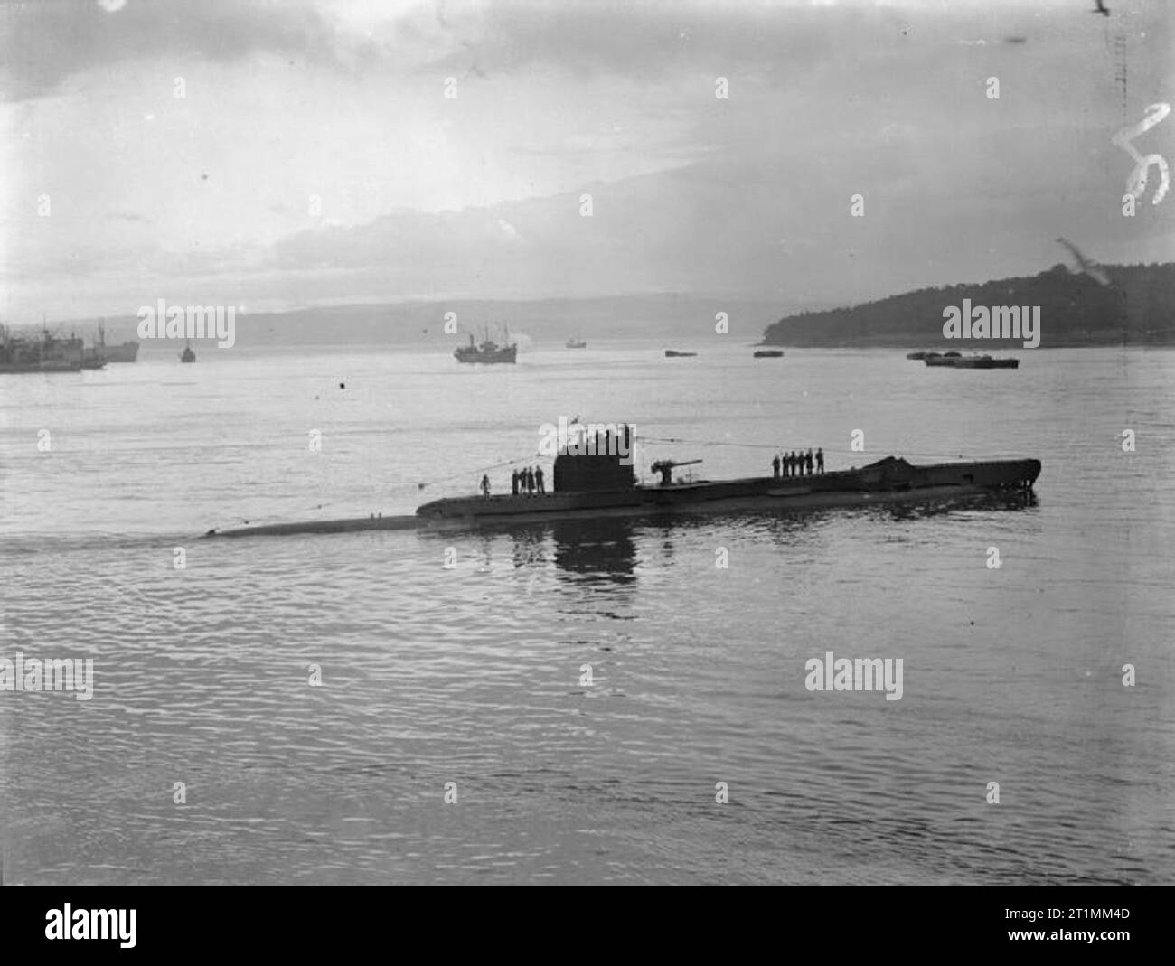 The Royal Navy During The Second World War The French Submarine Ffs Curie Starts Out From Holy