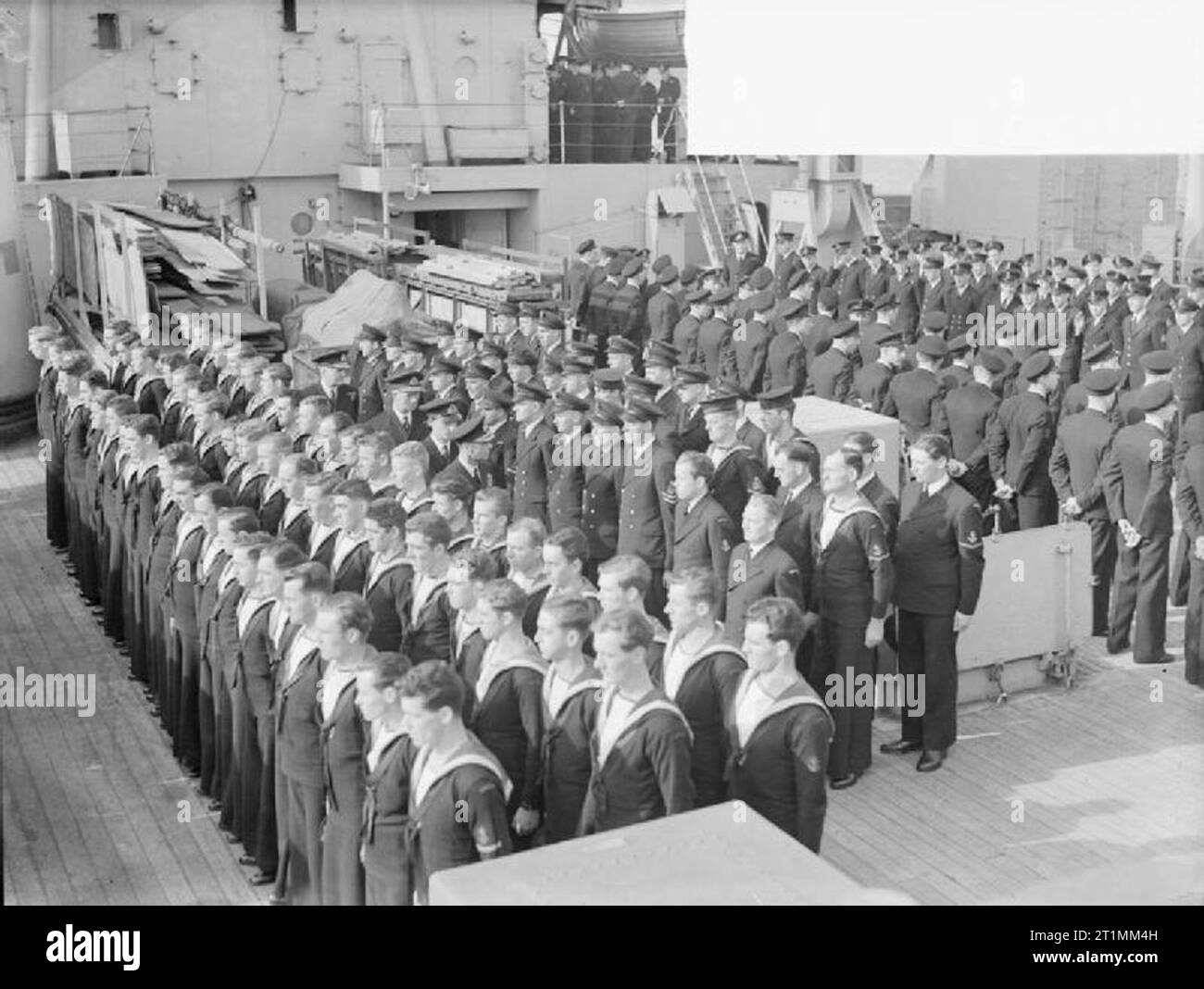The Royal Navy during the Second World War The King inspecting members ...