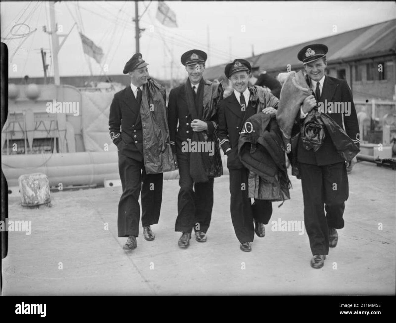 The Royal Navy during the Second World War Four smiling commanders of ...