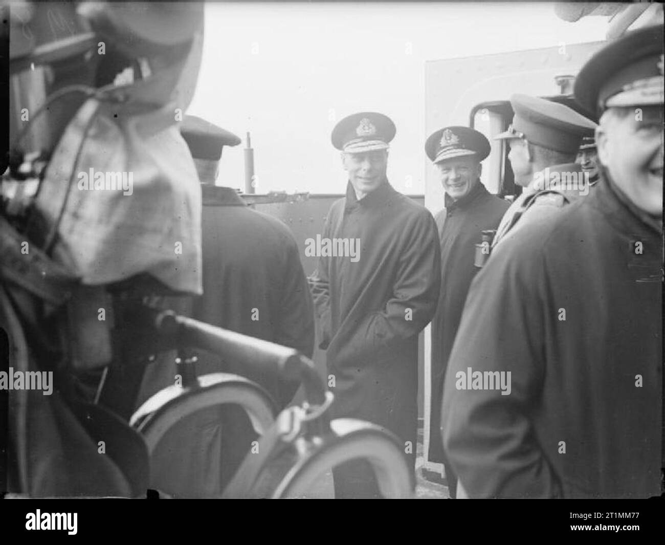 The Royal Navy during the Second World War HM King George VI in ...
