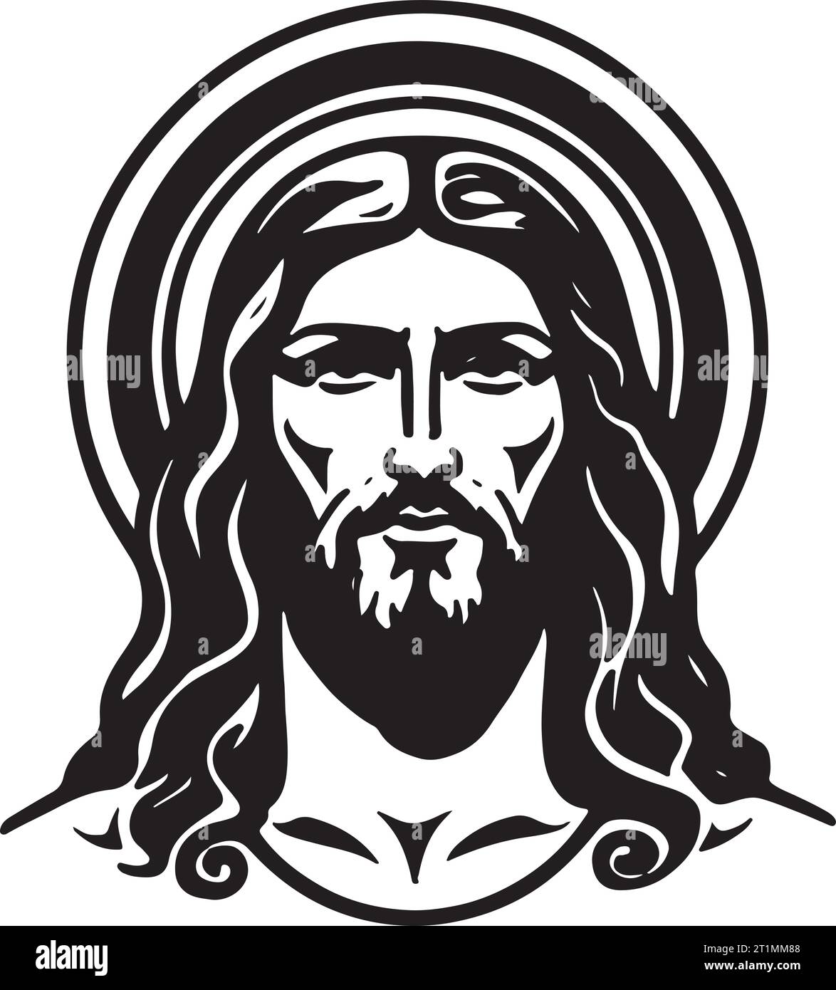 Great and lovely Holy Christ vector art Stock Vector Image & Art - Alamy