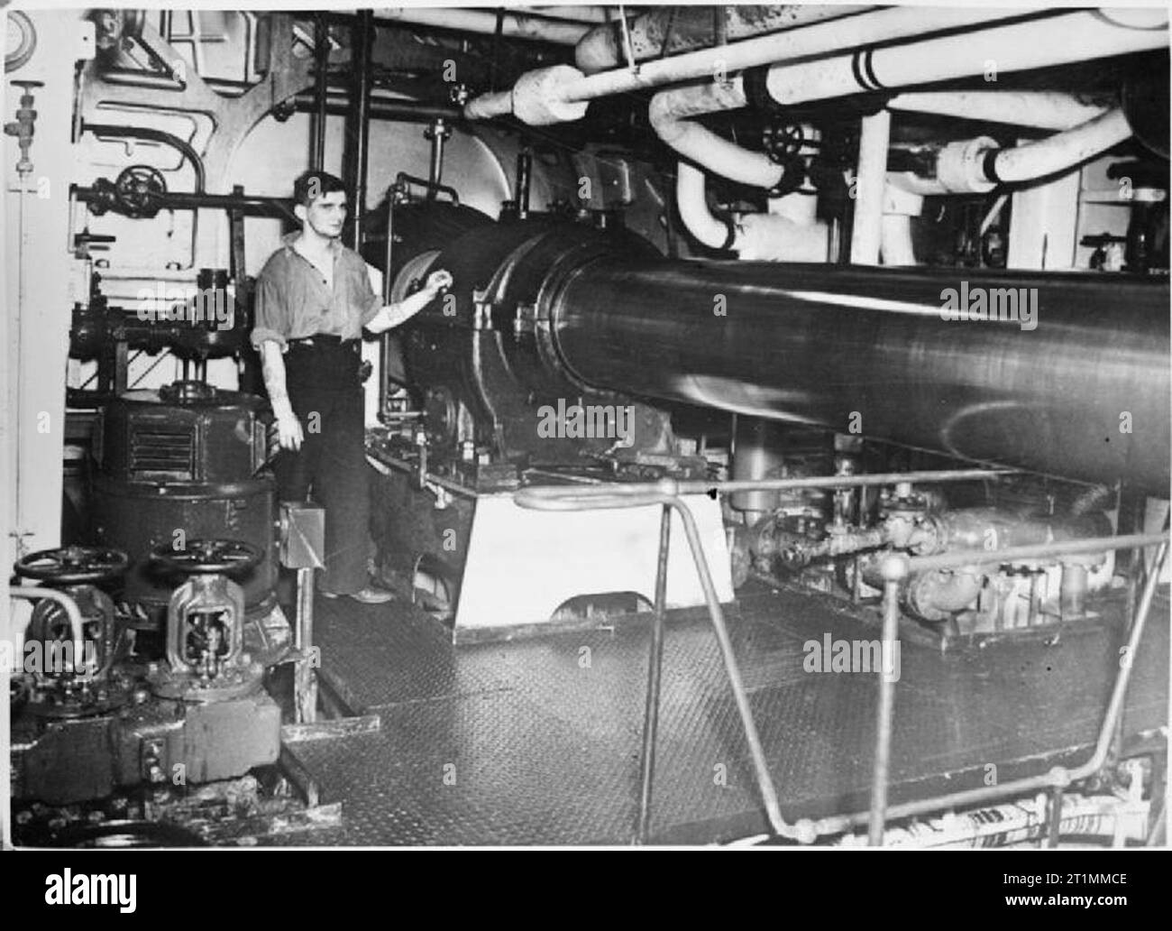 The Royal Navy during the Second World War A member of crew stood by ...