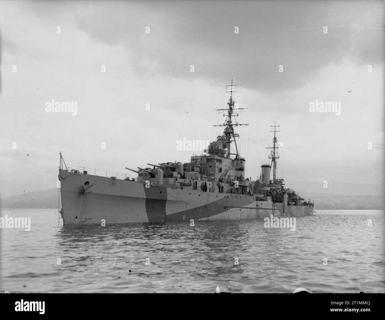 The Royal Navy during the Second World War HMS BELLONA moored in ...