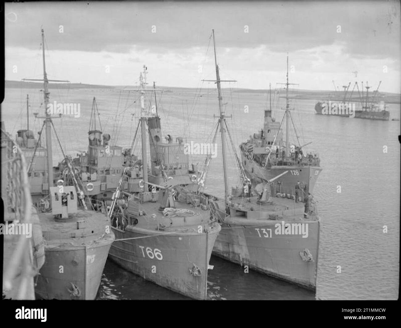 The Royal Navy during the Second World War Minewsweepers coming ...