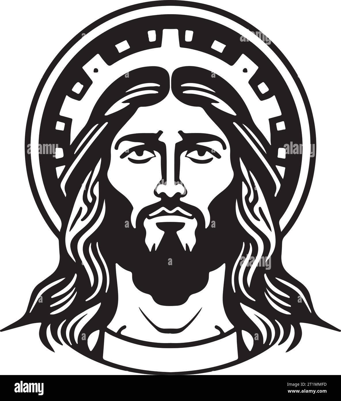 Wonderful lovely Holy Christ emblem vector art Stock Vector Image & Art ...