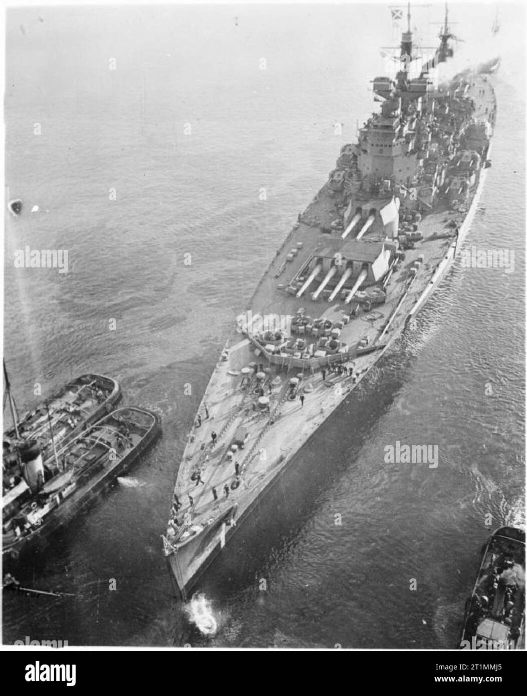 The Royal Navy during the Second World War View looking down on HMS ...