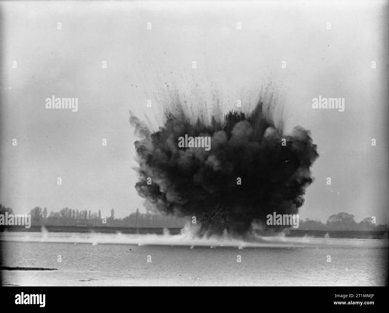 The Royal Navy during the Second World War A mine that has been washed ...