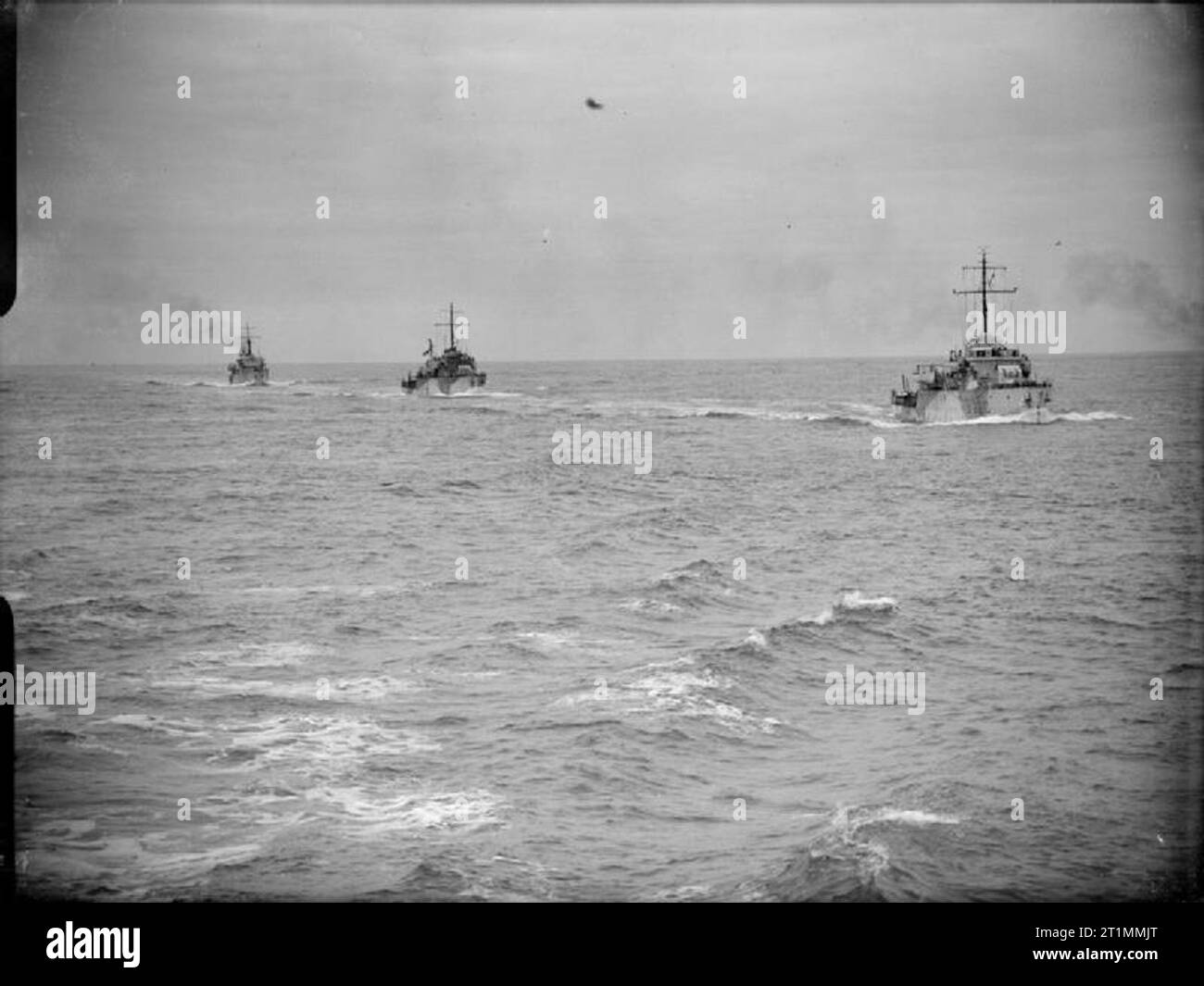 The Royal Navy during the Second World War Fleet minesweepers on their ...