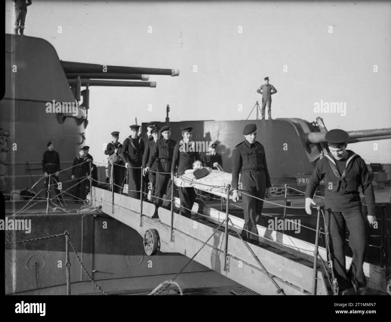 The Royal Navy during the Second World War Sailors and marines carry ...