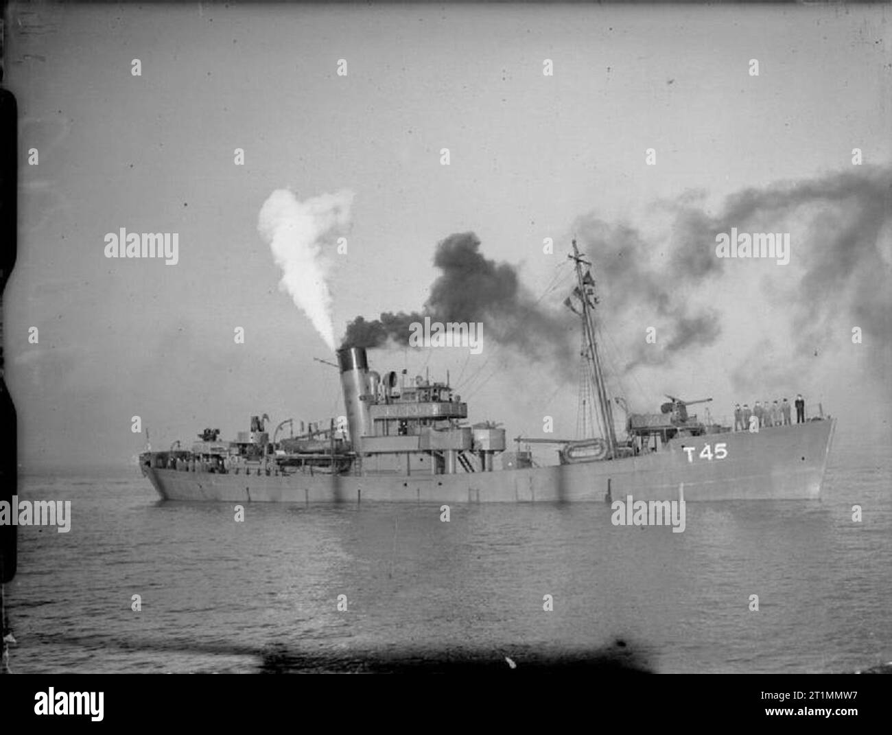 The Royal Navy during the Second World War HMT TURQUOISE setting out on ...