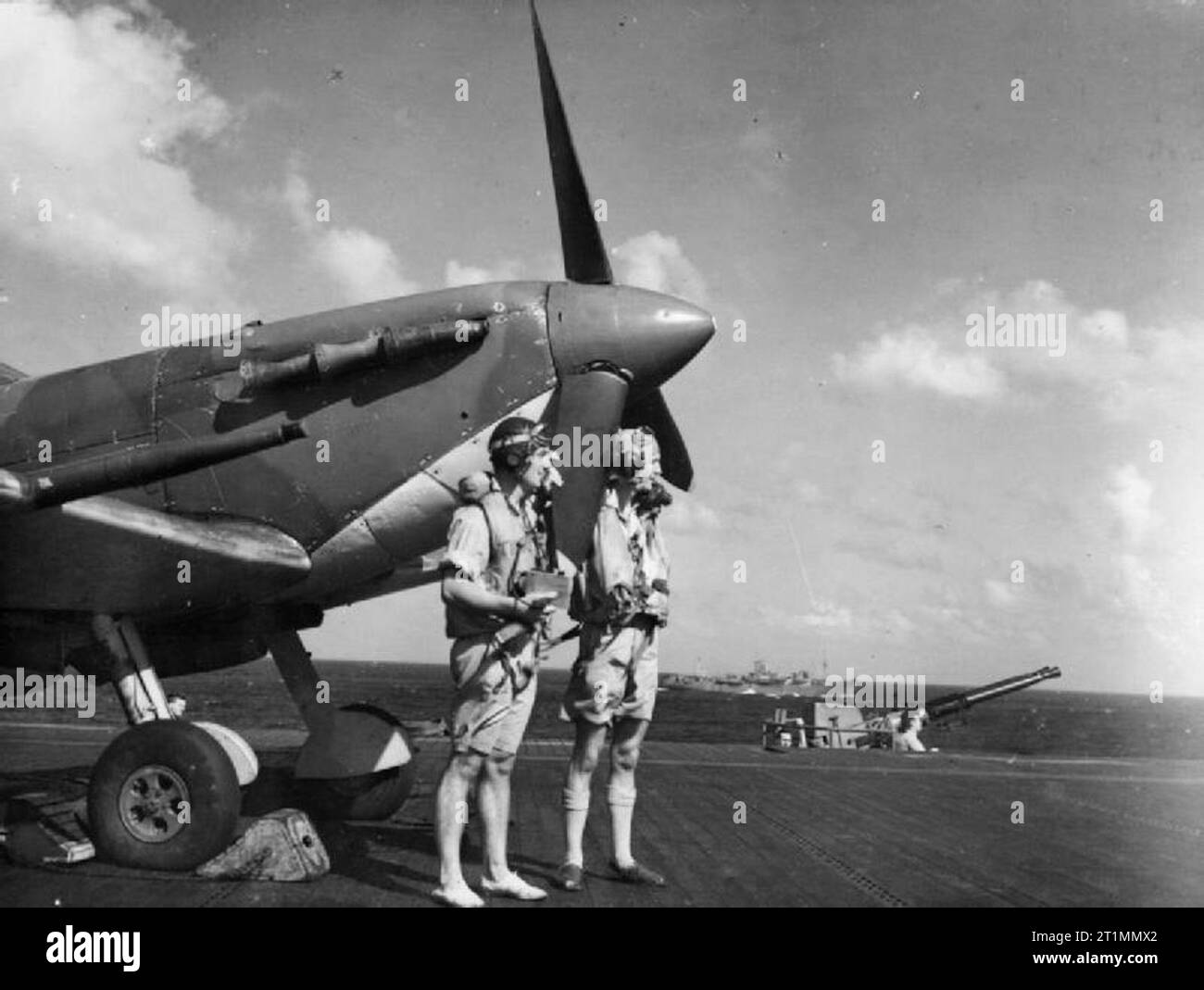 The Royal Navy during the Second World War Two pilots of 834 Squadron ...