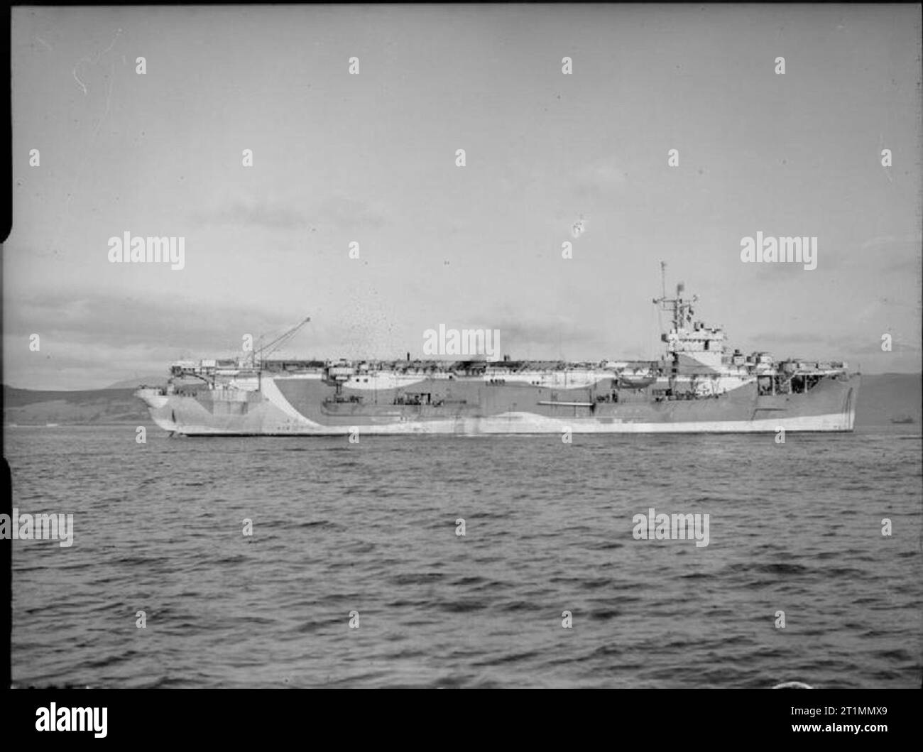 The Royal Navy during the Second World War HMS ATHELING at anchor off ...