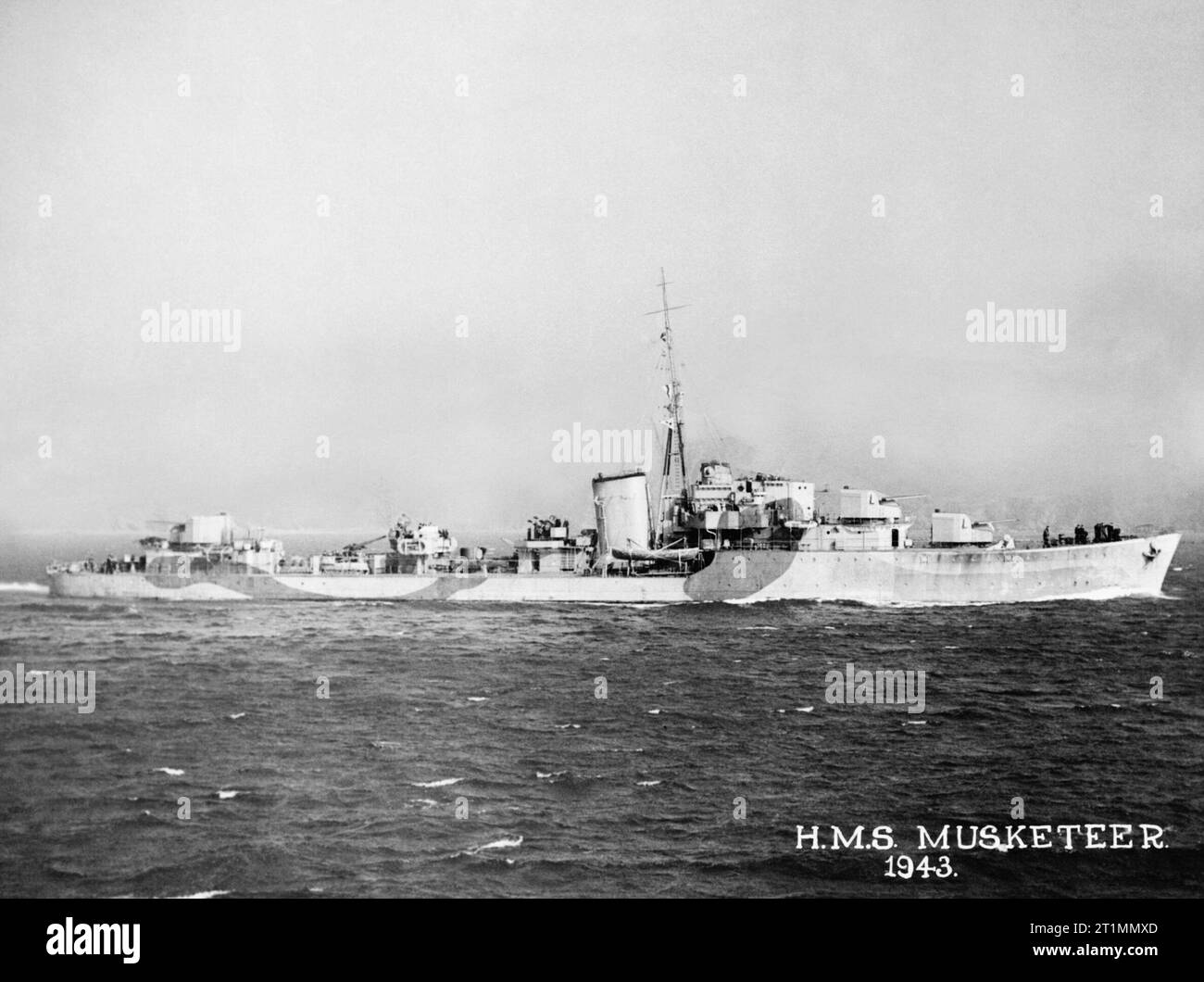 The Royal Navy during the Second World War A broadside view of the 'M ...