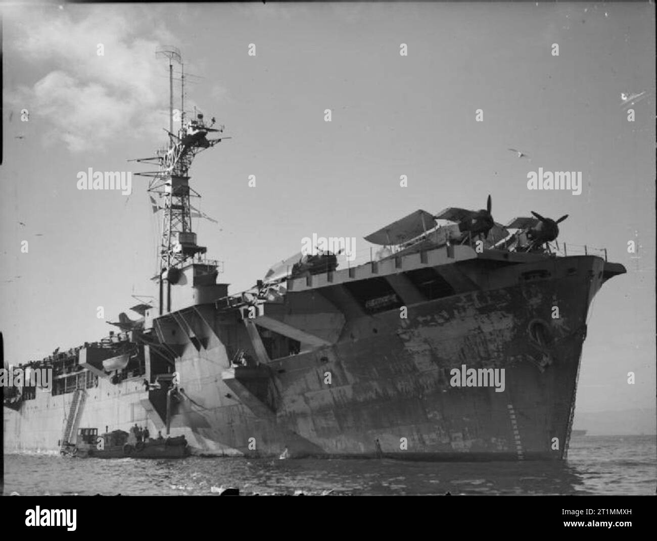 The Royal Navy during the Second World War HMS ACTIVITY at anchor at ...