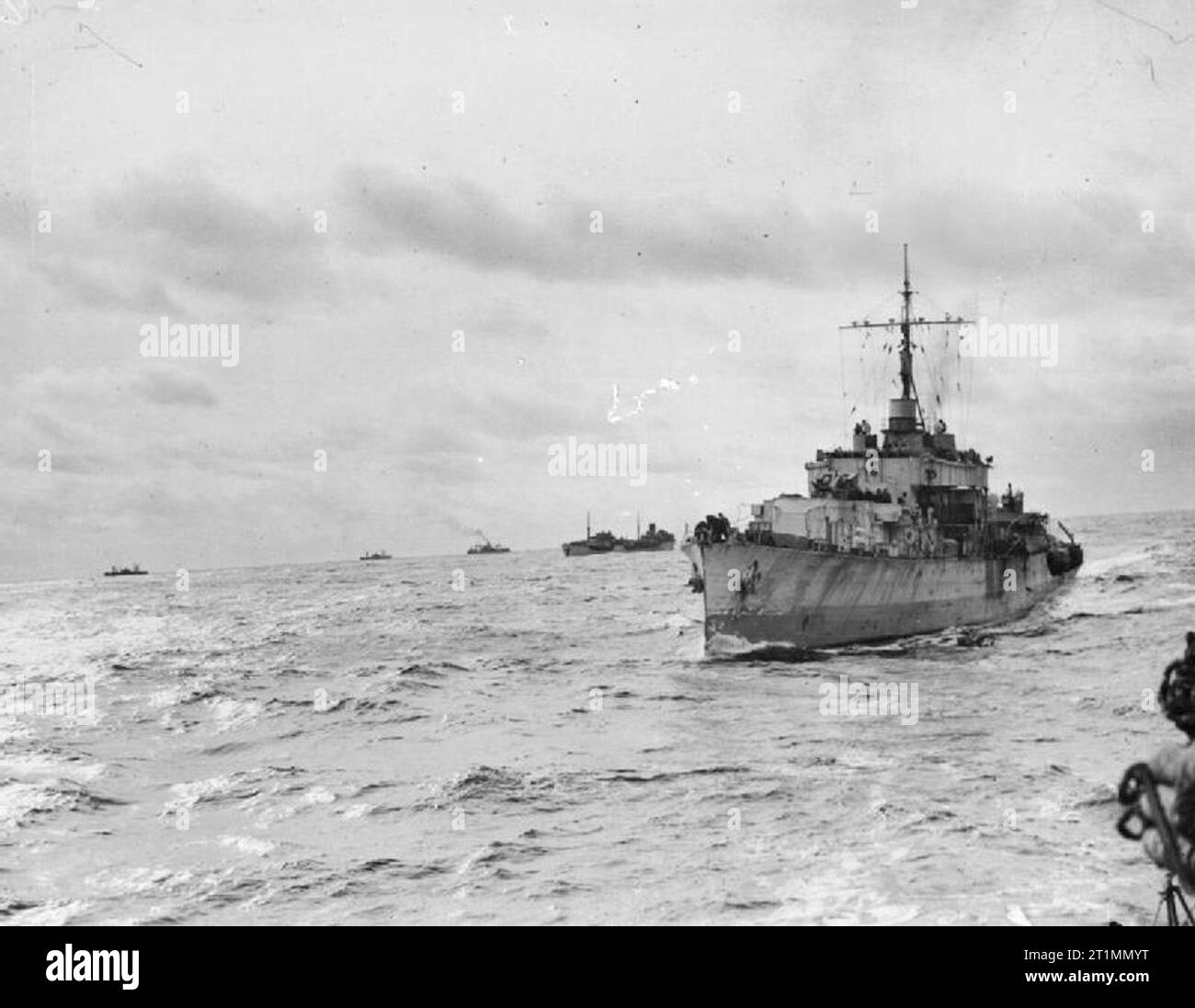 The Royal Navy during the Second World War HMS SPEY passing ships of a ...