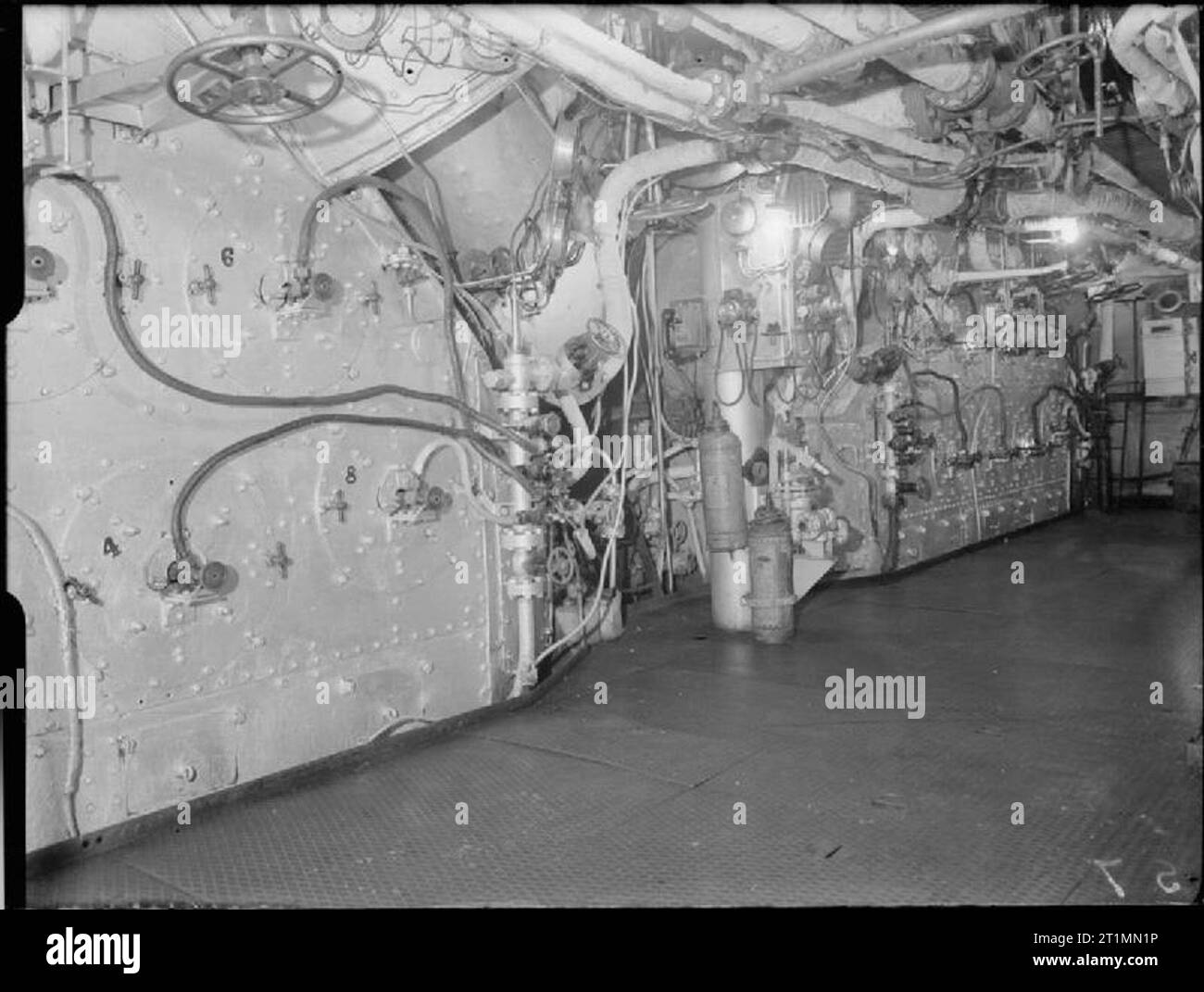 The Royal Navy during the Second World War Boiler fronts on board HMS ...