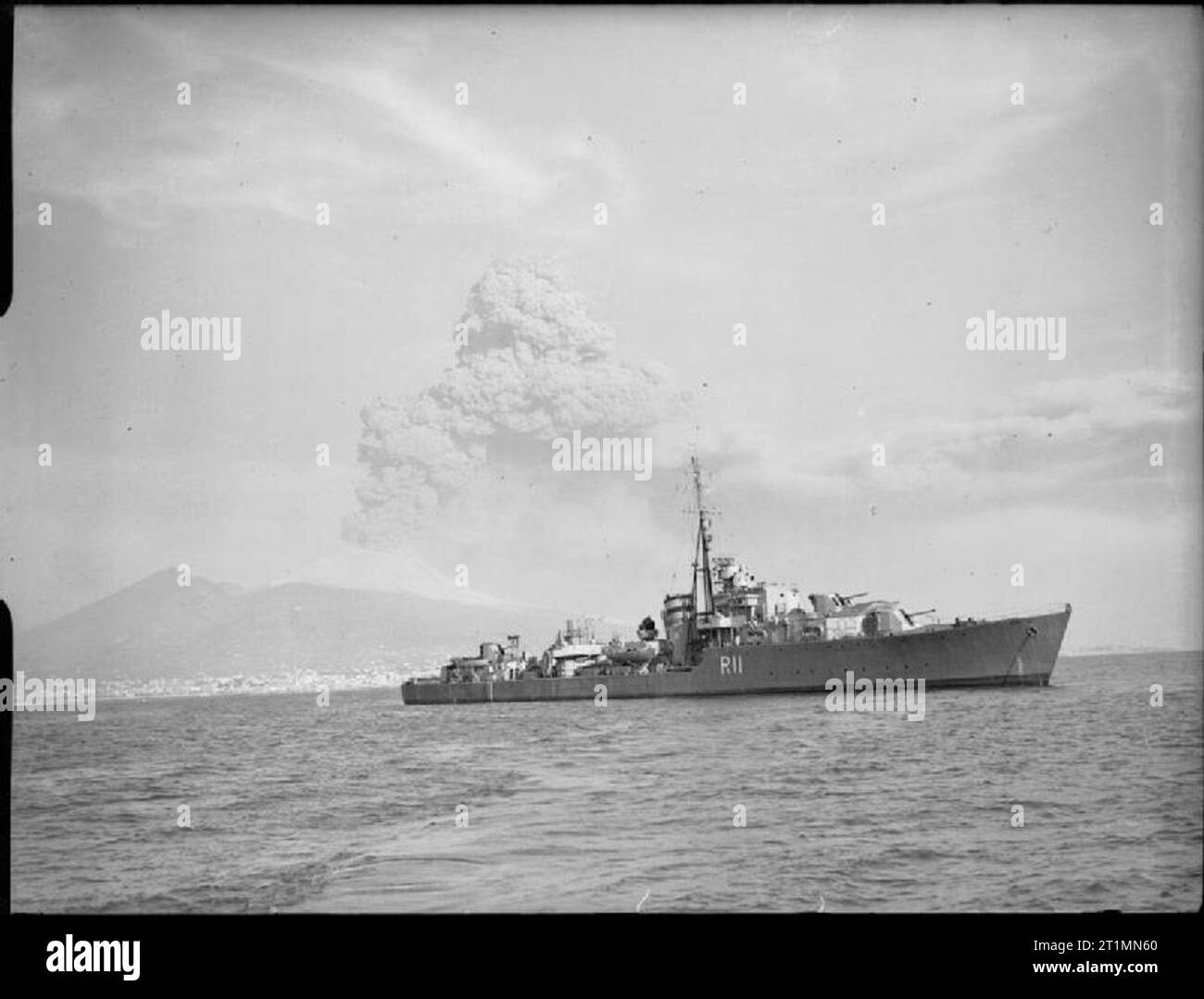 The Royal Navy during the Second World War Vesuvius in eruption forms a ...