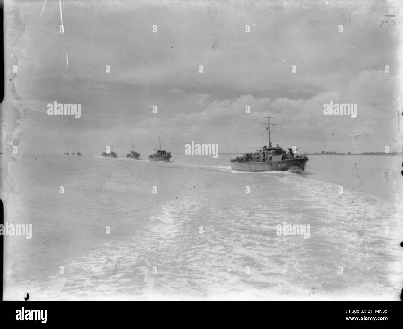 The Royal Navy during the Second World War ML 475 leads motor launches ...