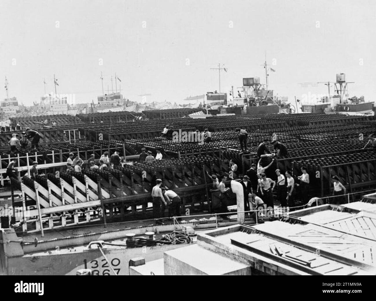 The Royal Navy during the Second World War General view of landing ...